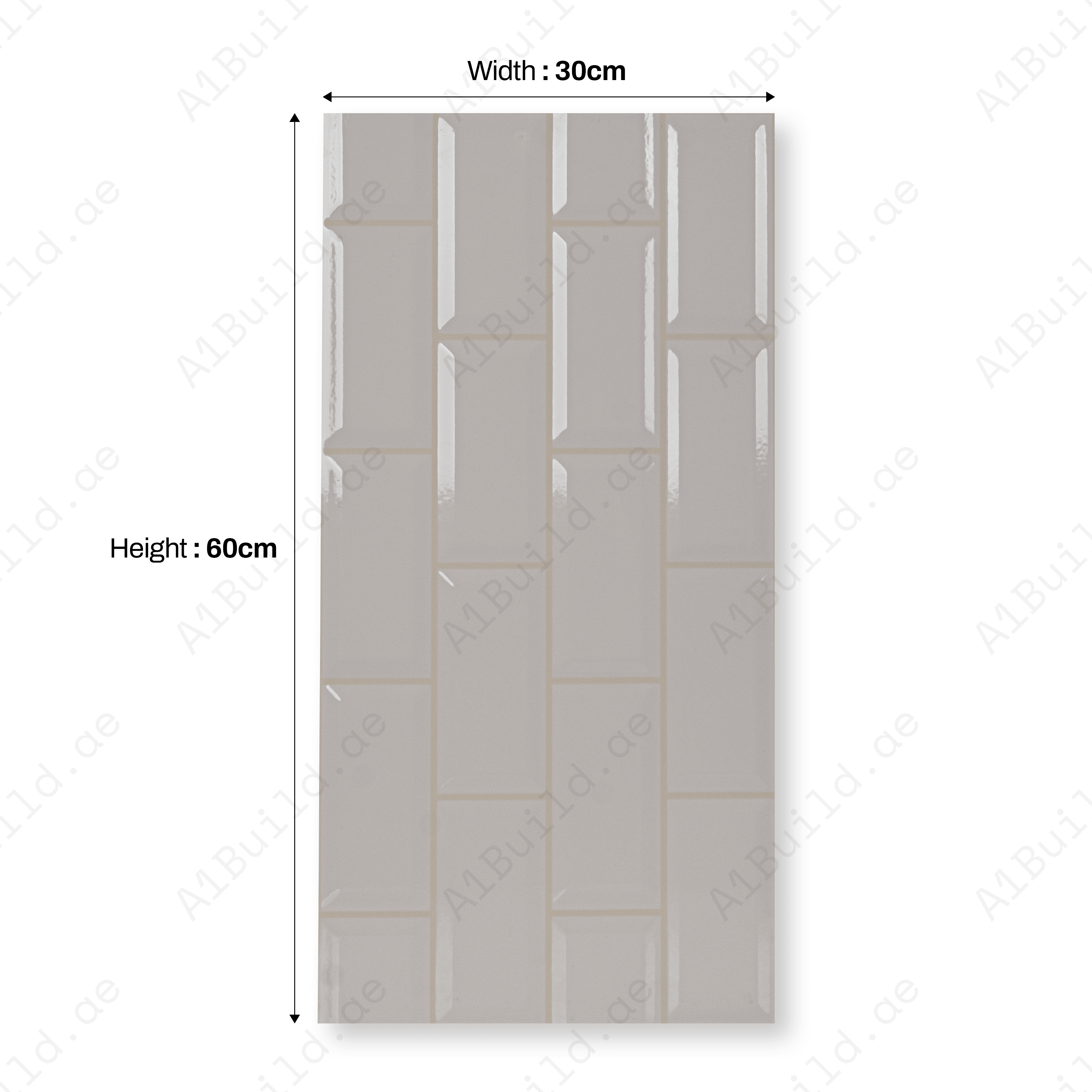 White 25L Civory 30x60cm 09mm Porcelain Tile – Ivory White Finish