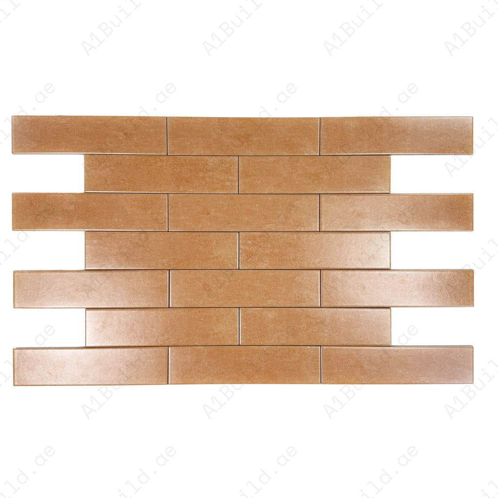 French Beige Semimatte Porcelain Artisanal Tile – 75x300mm Long Strip