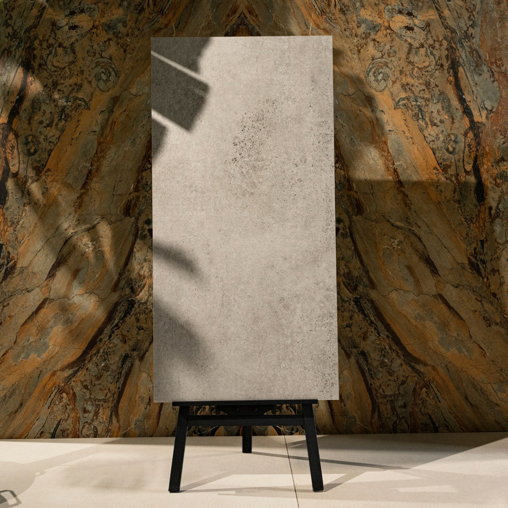 Essence Mist Porcelain Tile 60×120cm | Modern Concrete Look