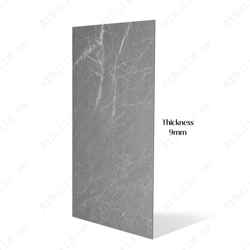 Louvers Scultorea Grey Porcelain Tile 60x120cm | Crafttech Finish