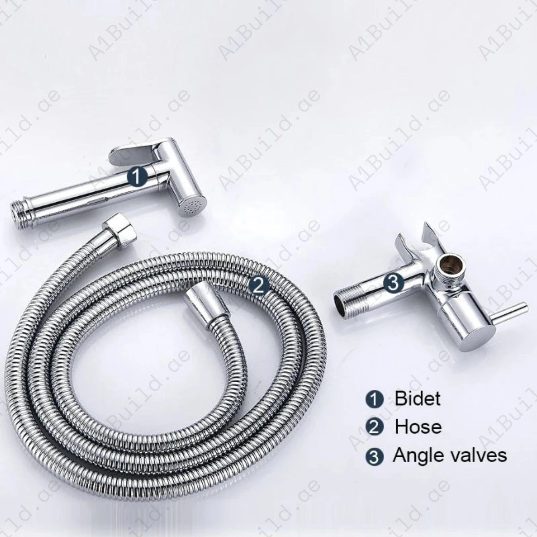 Premium Chrome Shattaf Set with Wall Bracket & Water-Saving Technology