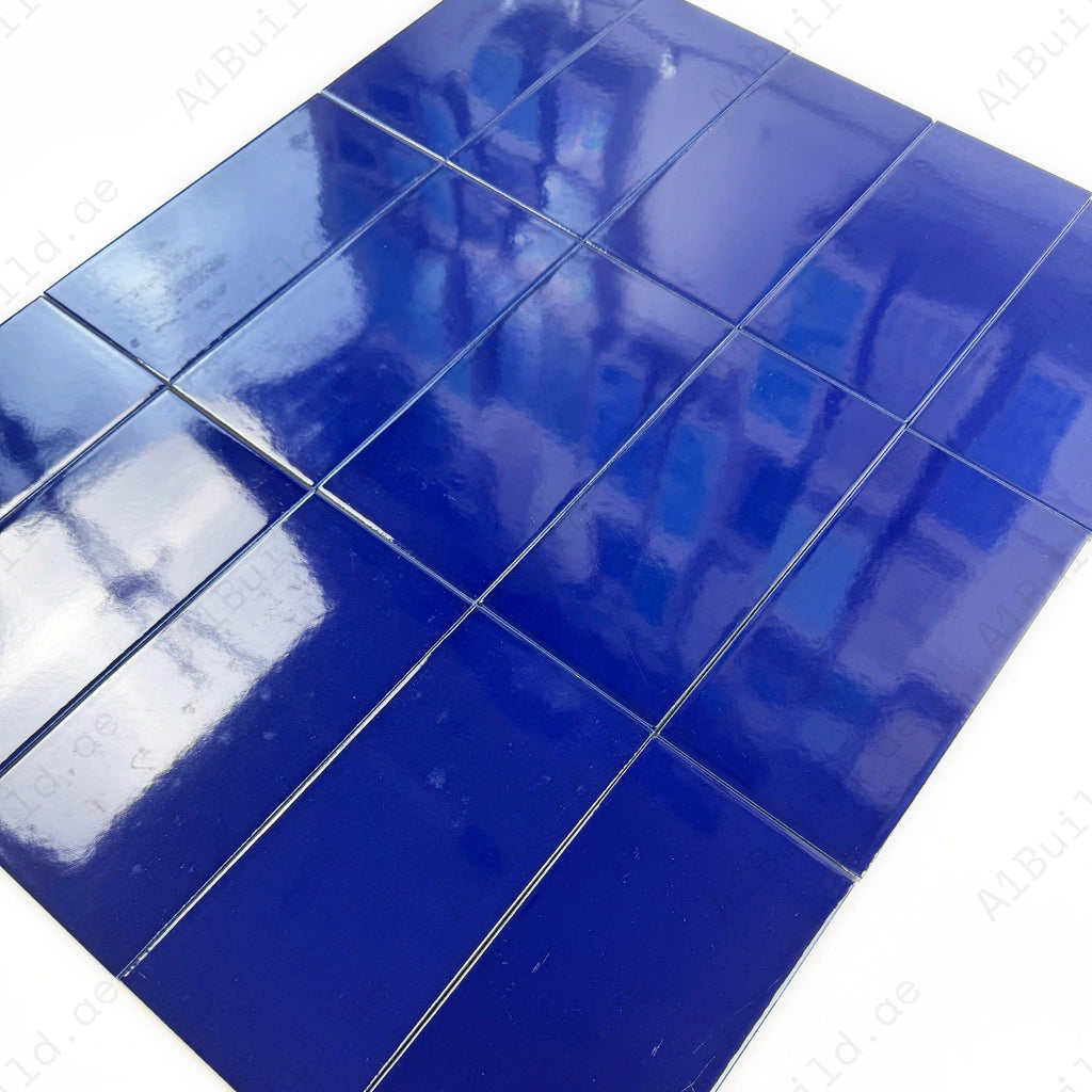 FINA Dark Blue Glazed Porcelain Swimming Pool Tile Durable & Anti-Slip