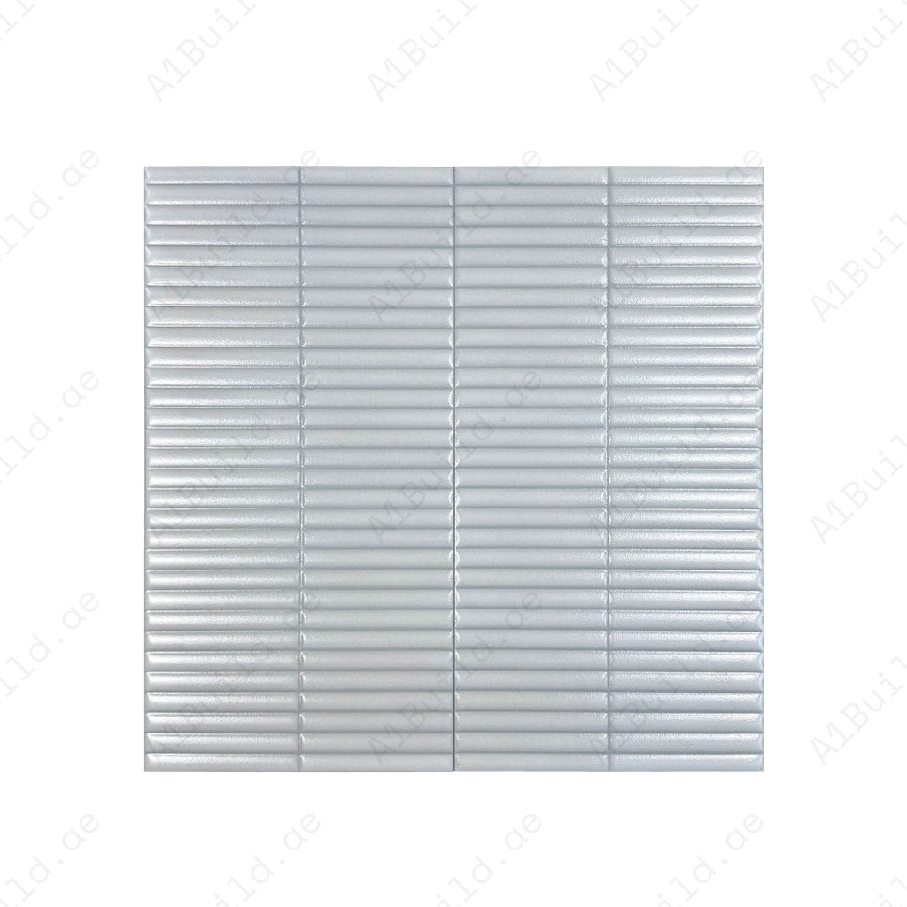 Soft White Semimatte Porcelain Tile – Elegant Large-Format Design