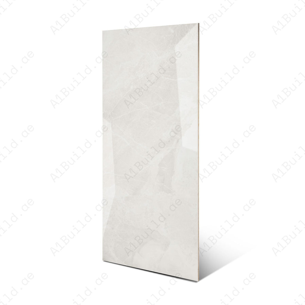 Sparkle Bianco Glossy Marble Effect Floor & Wall Tile 60x120cm
