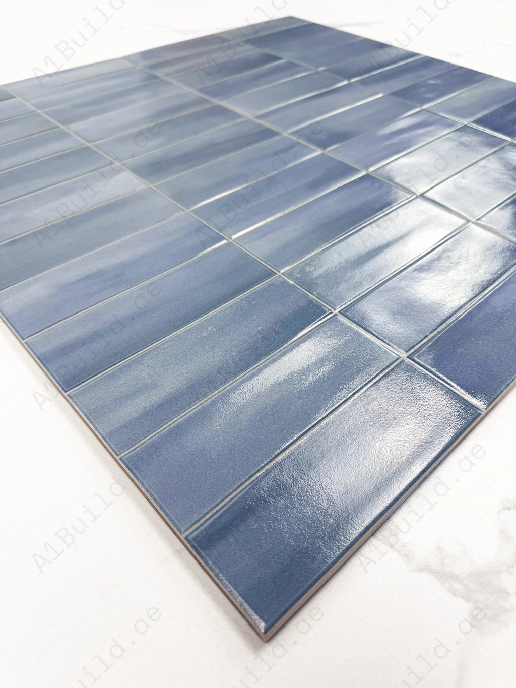 Deep Blue Semimatte Porcelain Tile Whispering Colors Collection